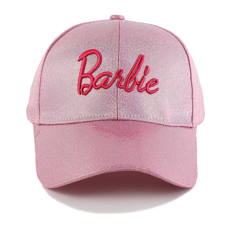 Barbie Hat Adult Barbie Cute Embroidered Bent Brim Cap Miniso Barbie ...