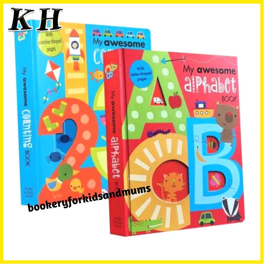 My Awesome Alphabet Book / My Awesome Counting Book (board book ...