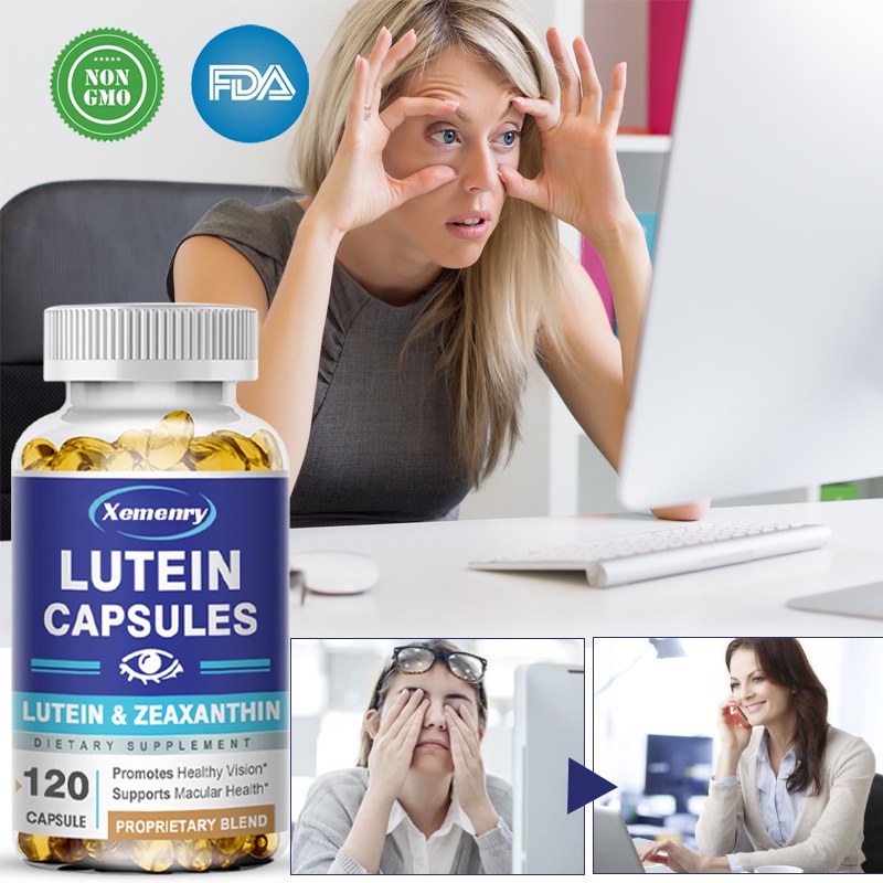 Lutein and Zeaxanthin Capsule Supplement to Promote Eye Health, Support ...