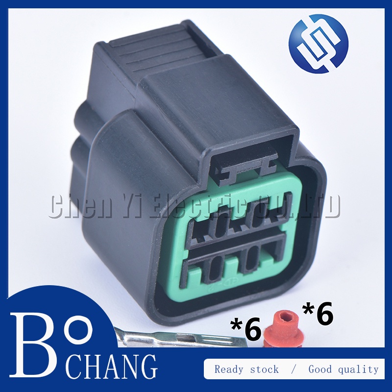 bochang 1 Set 6 Pin Oxygen Sensor Automotive Waterproof Connector ...