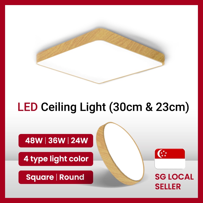 SG STOCK LED Ceiling Light Tri-tone 230/300MM 48W/36W/24W Ceiling light ...