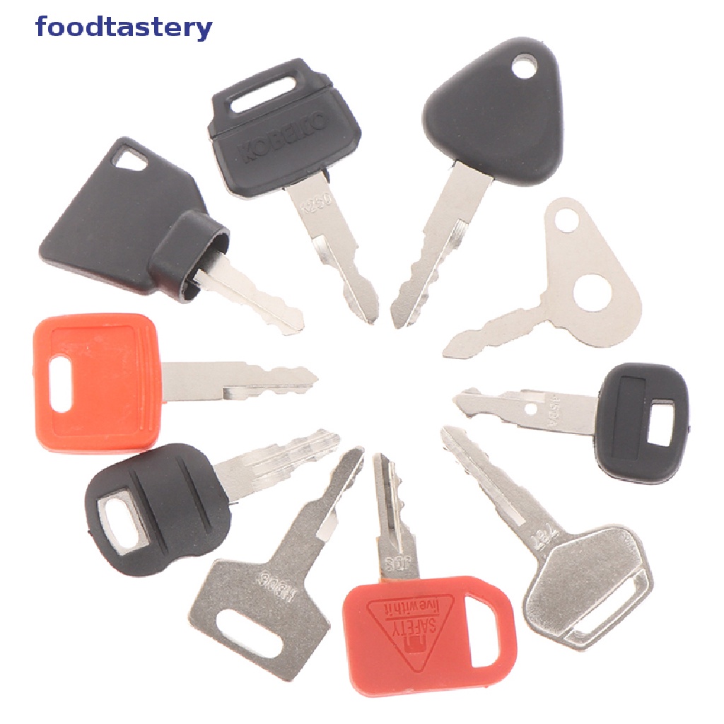 TERY 10 key Machinery Master key Set For Kubota Komatsu Kobelco ...