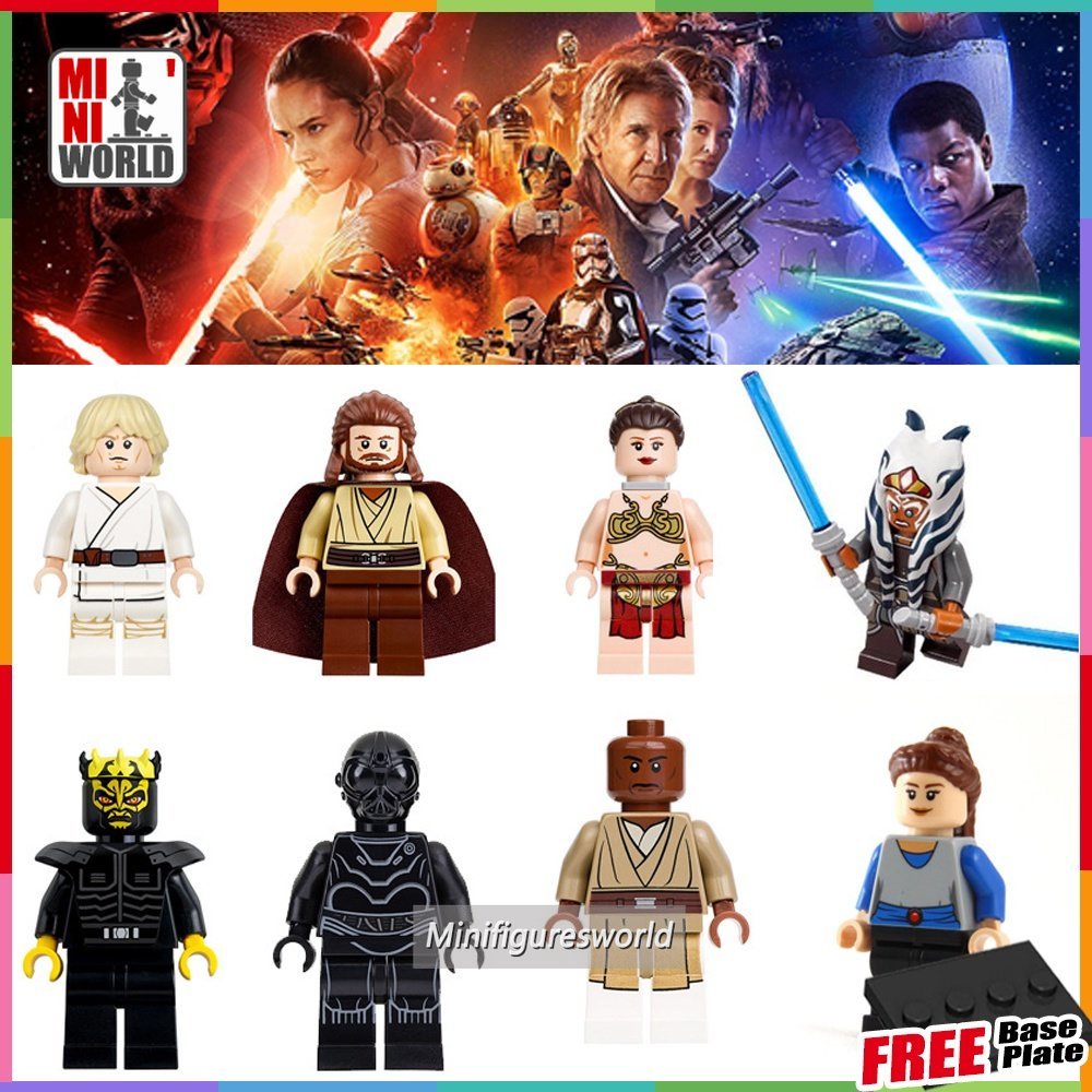 Minifigures Luke Ahsoka Tano Savage Opress Mace Windu Amidala Death ...