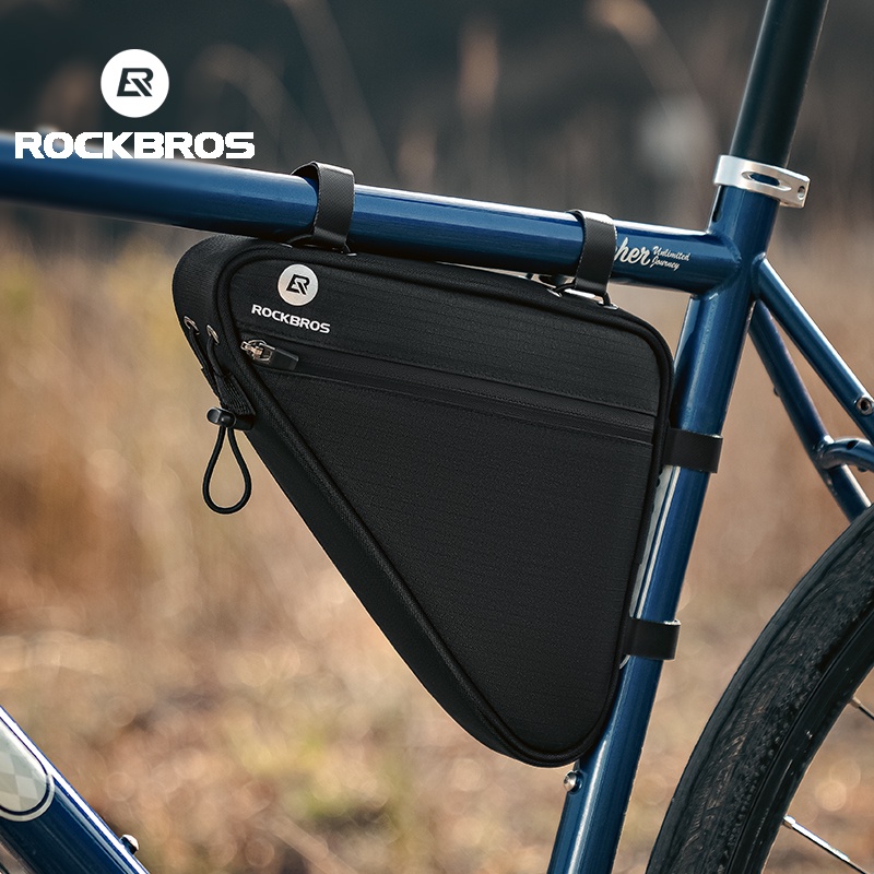ROCKBROS Bike Triangle Frame Bag Storage 1.5L Front Top Tube Bag ...