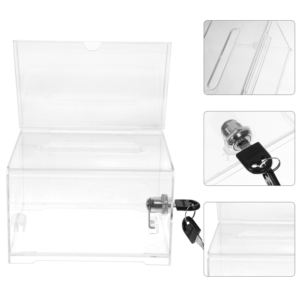 Ballot Box Drop Lock Mailbox Suggestion Office Business Card | Shopee ...