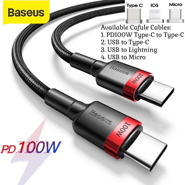 Baseus Cafule Series for ALL PORTS Type-C iPh Micro - Durable Nylon ...