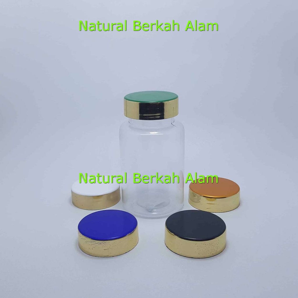 120 ml PS Natural Cap List Gold Bottle / Medicine Bottle / Capsule ...