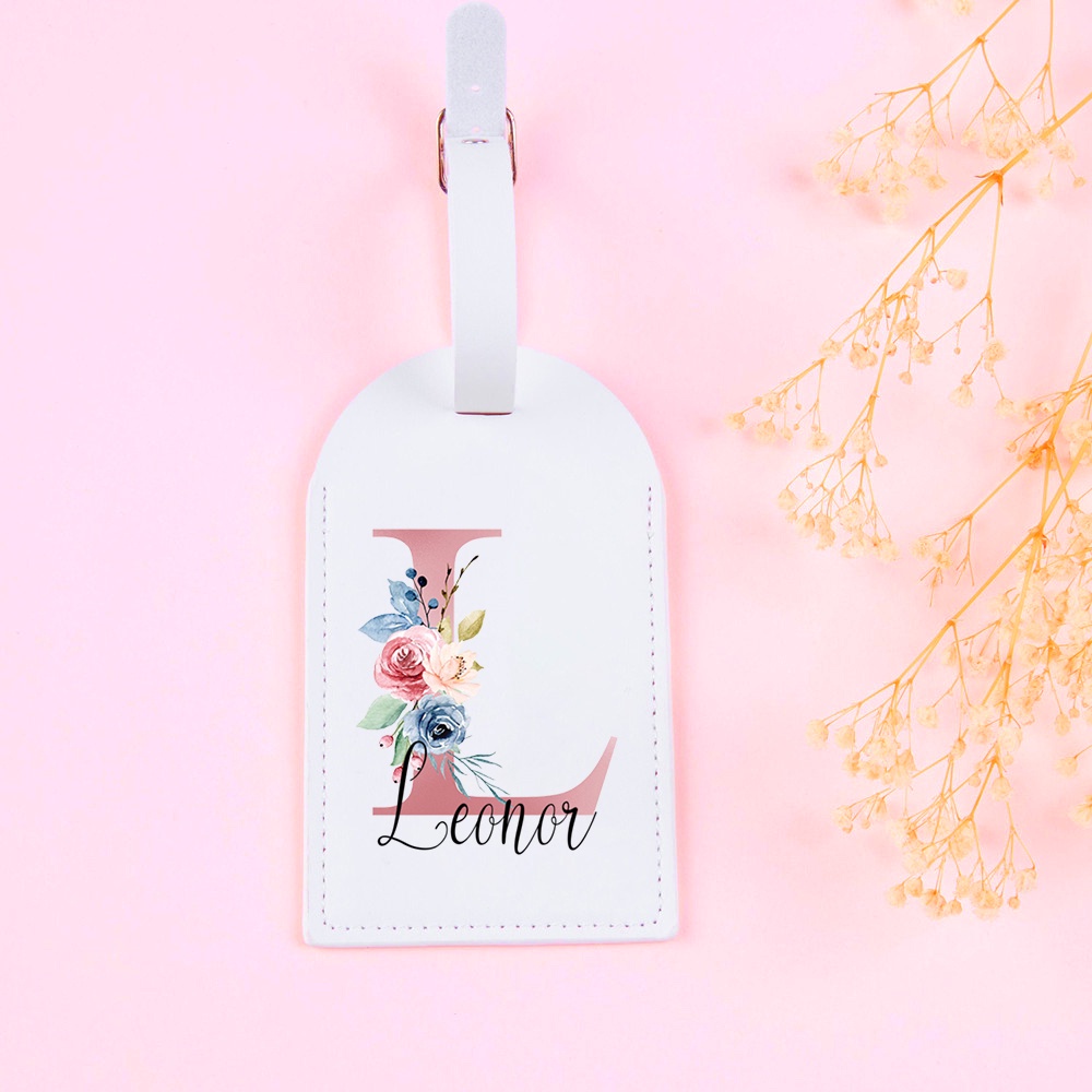 Personalised Custom Name Pu Leather Luggage Tag Suitcase Identifier Label Baggage Boarding Tags ...