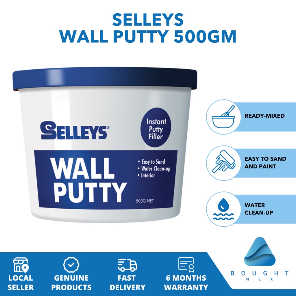 Professional Grade Selleys Wall Putty 500gm - Smooth & Seamless Wall ...