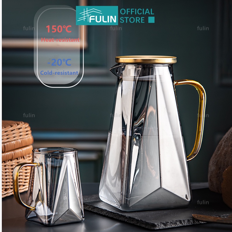 European Style Glass Kettle Large-apacity Teapot Cold Water Jug ...