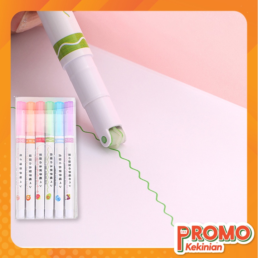 - S5877 Patterned Color Line Pen/Aesthetic Line Marker/Roll Line Marker ...