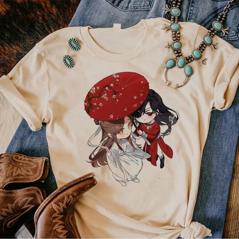 Tian Guan Ci Fu Tgcf tshirt women comic Y2K streetwear top girl ...