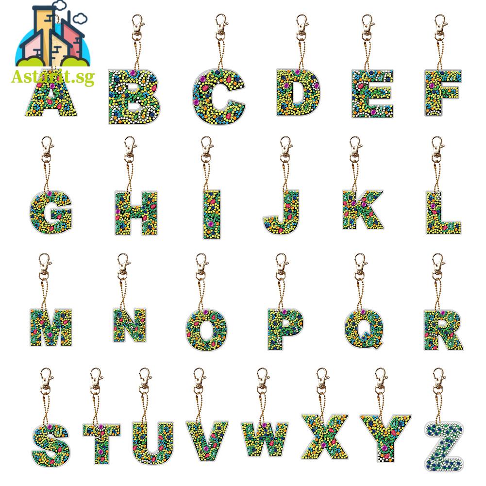 [Astarit.sg]DIY Diamond Art Keychains Handmade Point Drill Key Ring ...