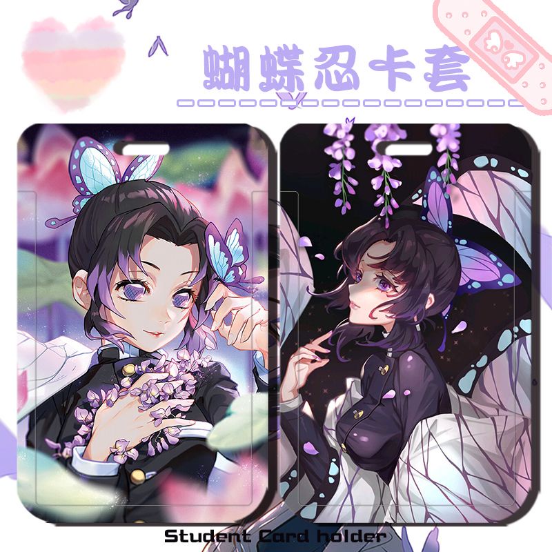 Demon Slayer Kochou Shinobu Student Card Cover Girls ID Card Cover ...