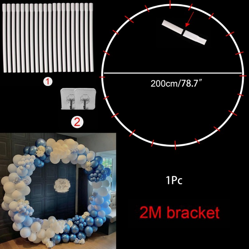 Round Balloon Arch Balloon Circle Stand Holder Frame Ring Birthday ...