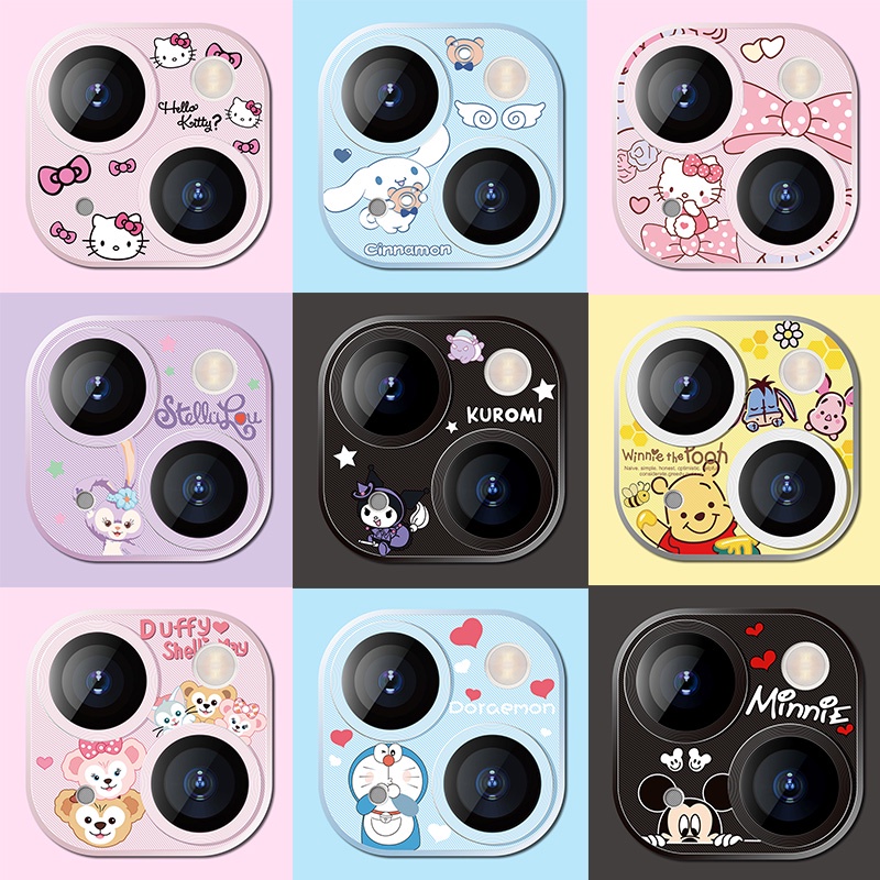 Cartoon Disney Mickey Hello Kitty Winnie Kuromi Camera Lens Protection ...