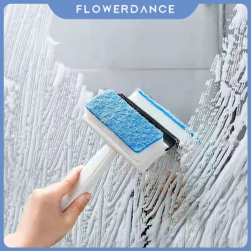 Double-sided Glass Scraper Non-woven Bathroom Floor Wiper Window Screen ...