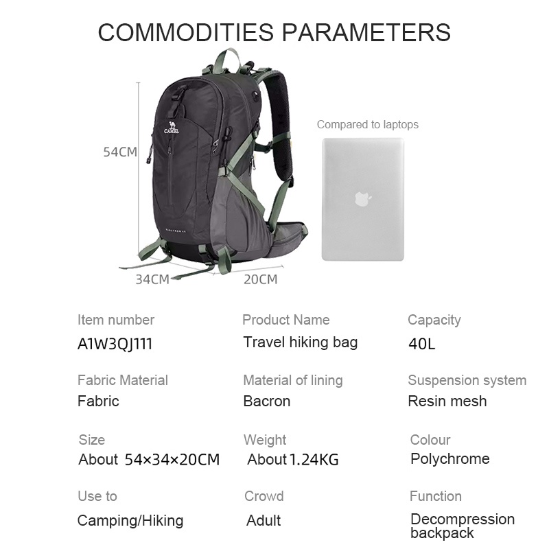 CAMEL CROWN 40L Mountaineering Outdoor Professional Backpack ...
