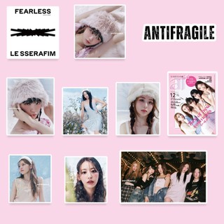 LESSERAFIM Album FEARLESS Stickers Phone Laptop Luggage Sticker ...