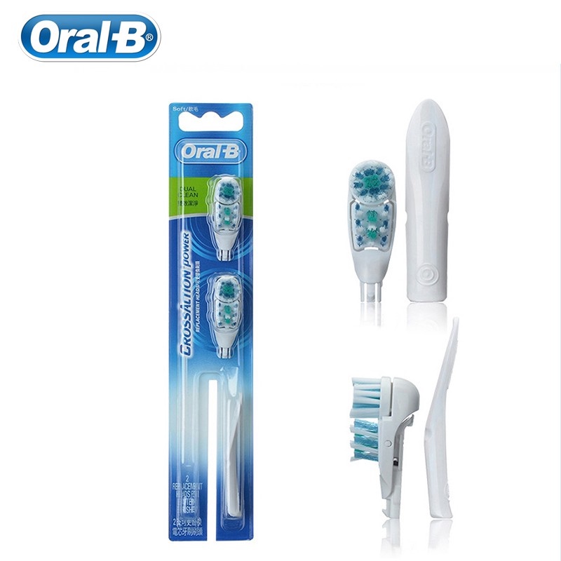 Oral B Cross Action Electric Brush Head Dual Clean for Oral B Powered ...