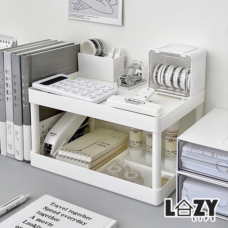 [SG LOCAL] Simple Double-Layer Storage Rack, Home Office Desktop ...