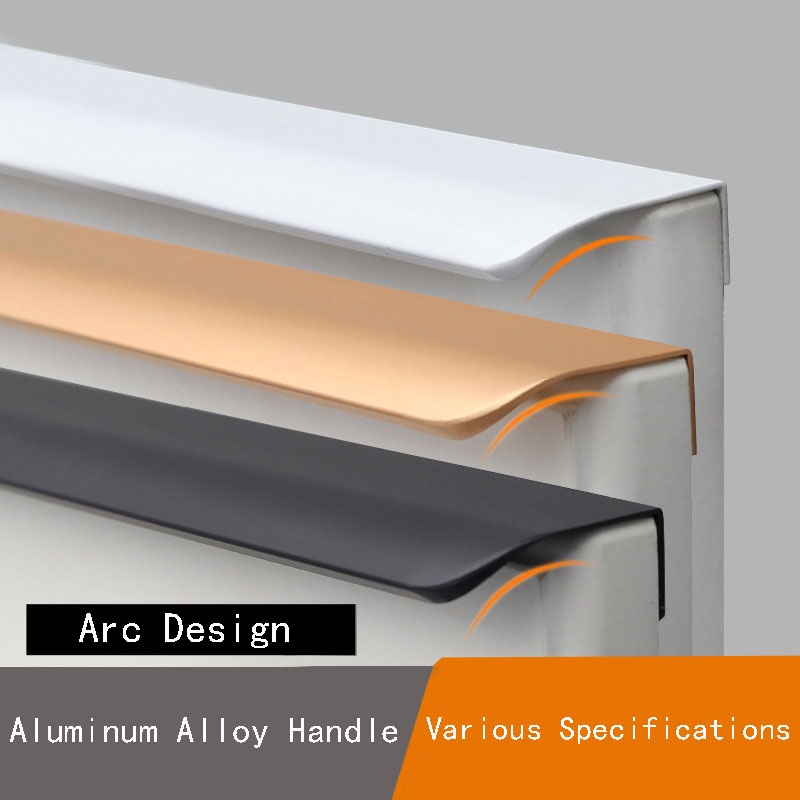 Black Back Mount Finger Edge Pull, Hidden Handle Concealed Tab Pulls ...