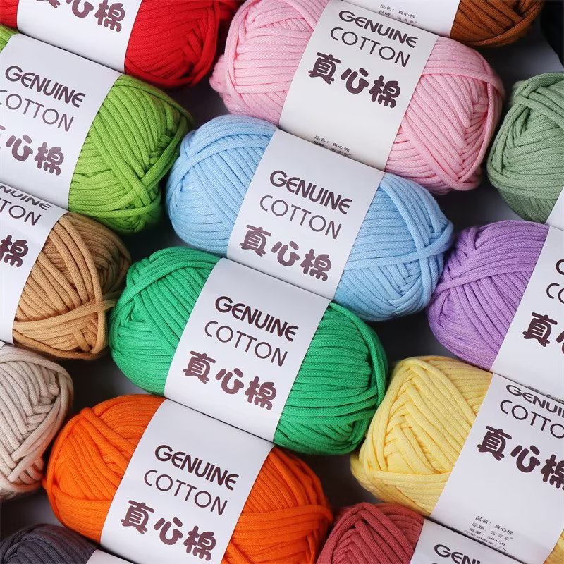 50g/Pc Beginner Crochet Yarn Easy To Use Easy-to-See Stitches Cotton ...