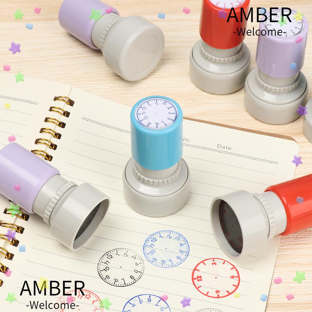 AMBER Clock Stamp School Supplies Stamps Teaching Aids Teaching Seal ...