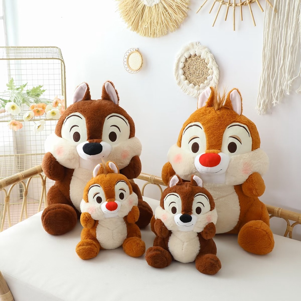 Chip and Dale Plush Toy Lovely Stuffed Cartoon Anime Chipmunks Plushies ...