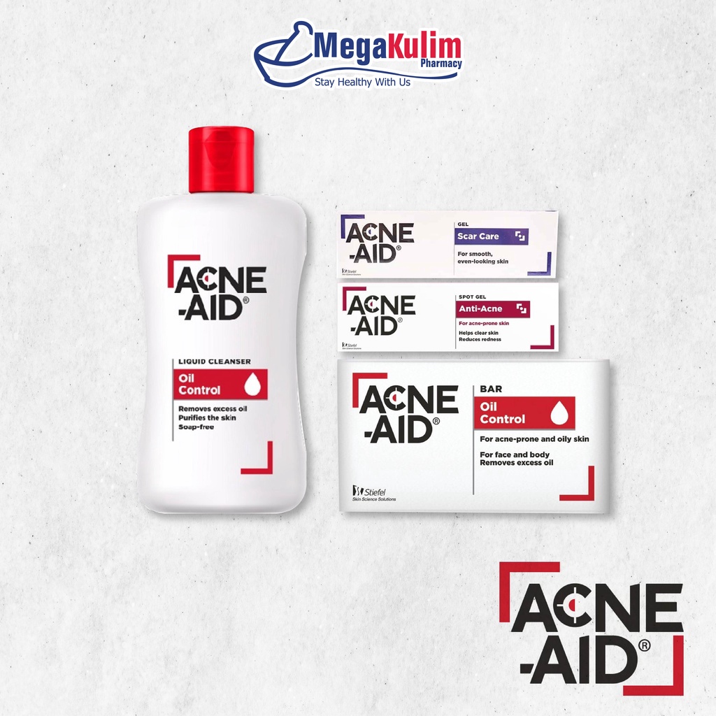 Acne-Aid Oil Control Liquid Cleanser 100mL / Bar 100g / Anti Acne Spot ...