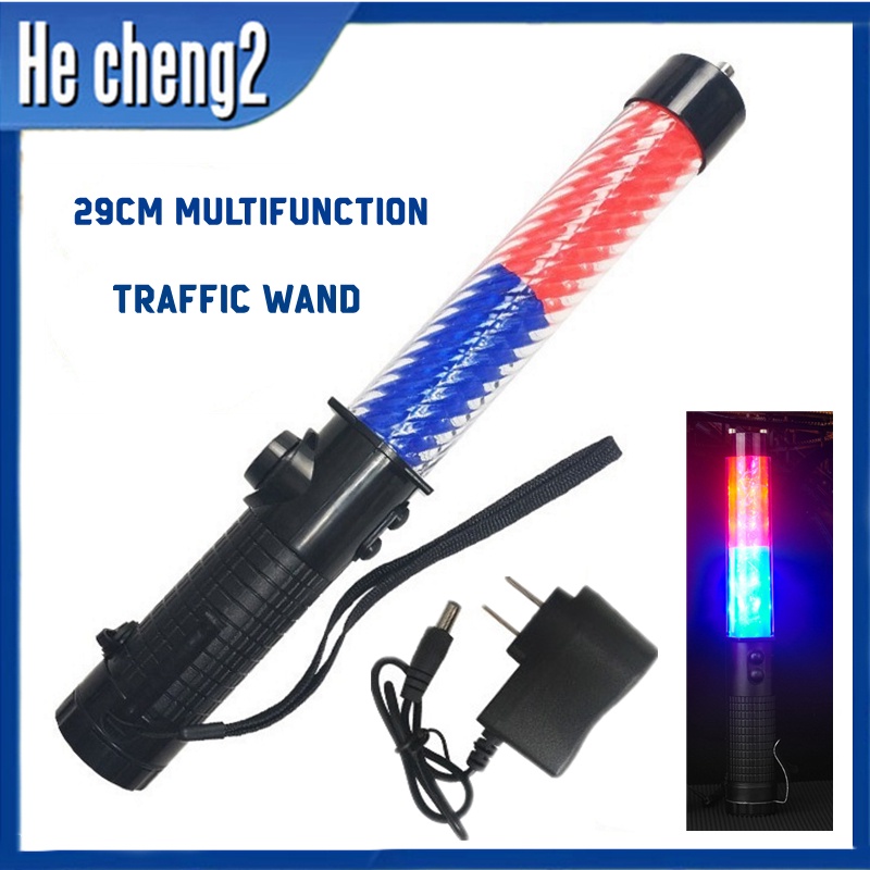 Warning Signal Stick 29cm Charging Handheld Flash Luminous LED Red and ...