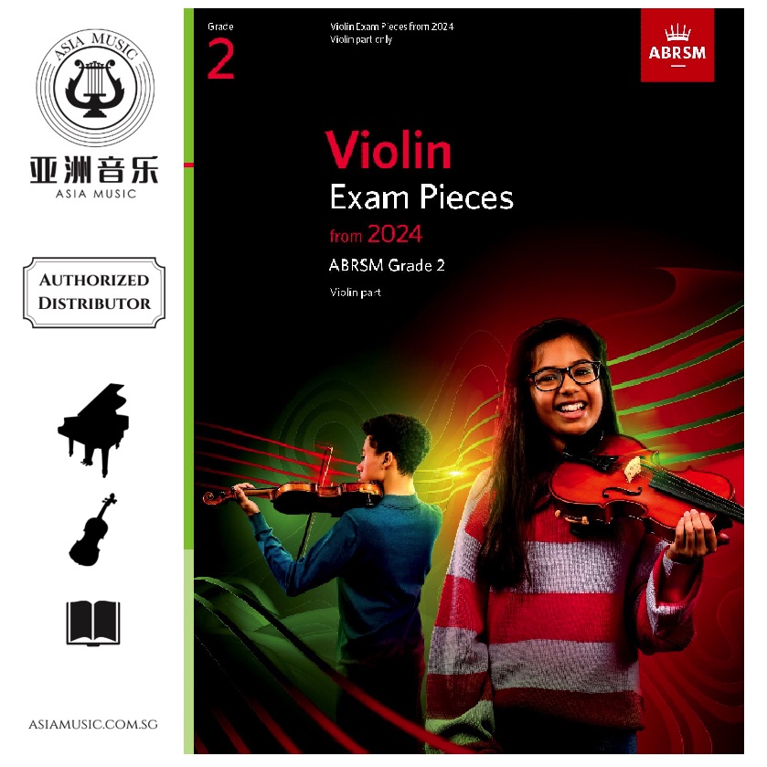AUTHORISED DISTRIBUTOR - ABRSM - VIOLIN EXAM PIECES FROM 2024 GRADE 2 ...