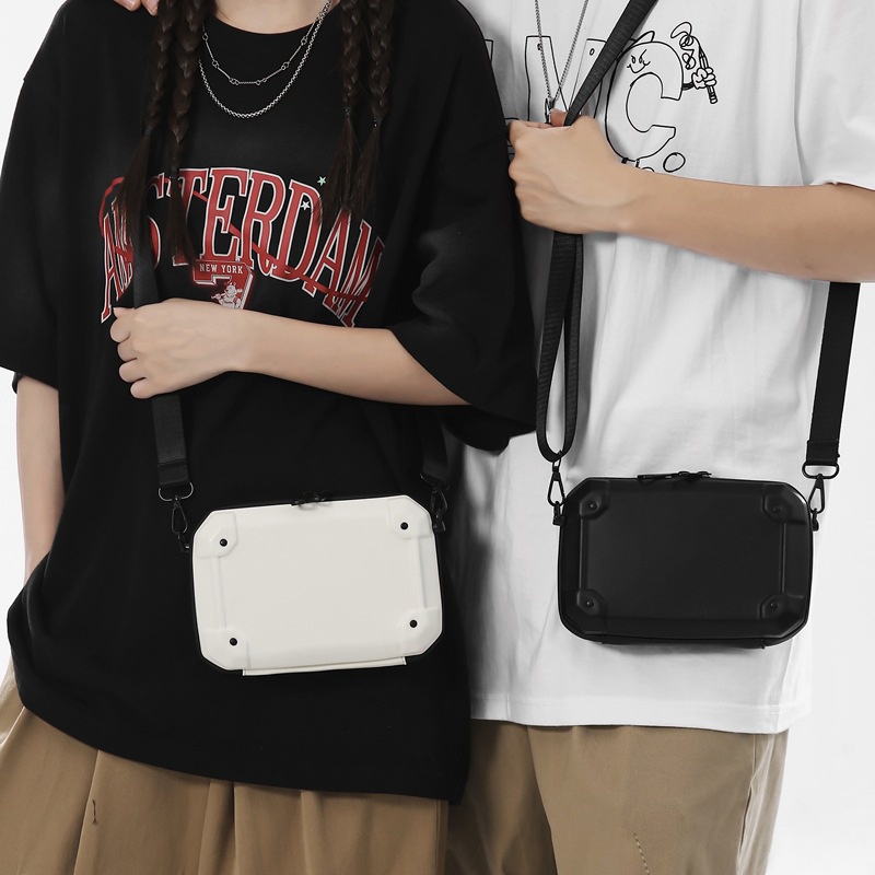 2 Colors Korean Fashion Ins Japanese Pvc Men Sling Shoulder Crossbody ...
