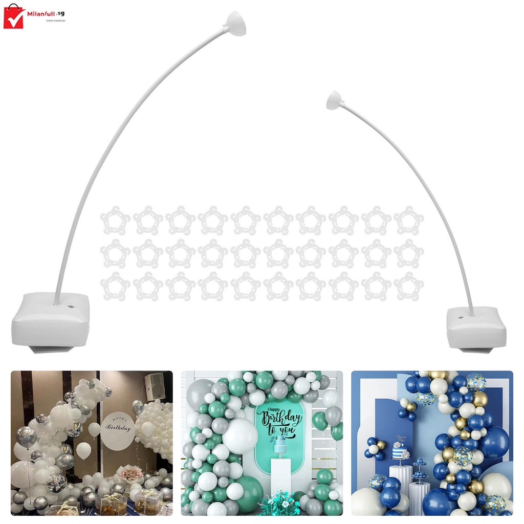Balloon Arch Kit with Base Round Balloon Arch Stand with 30 Balloon ...