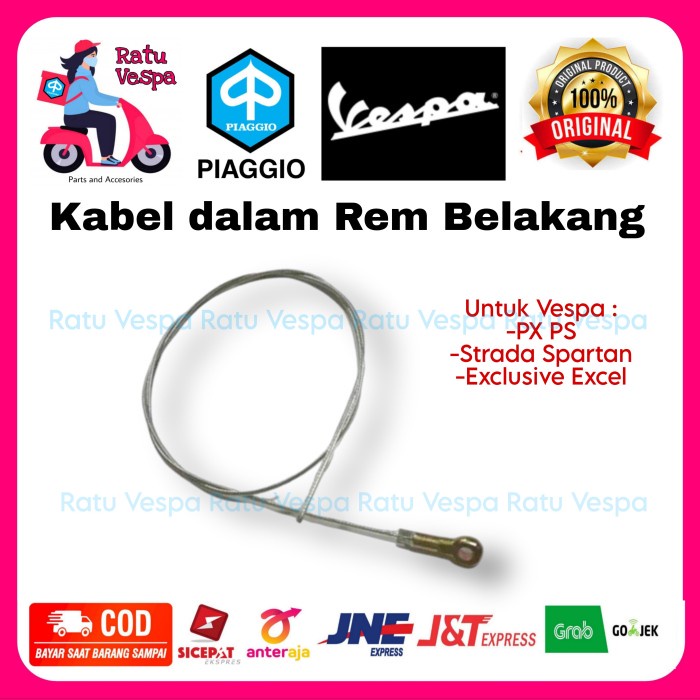 Rear Brake Inner Cable Vespa Strada PS PX Spartan Exclusive Excel ...
