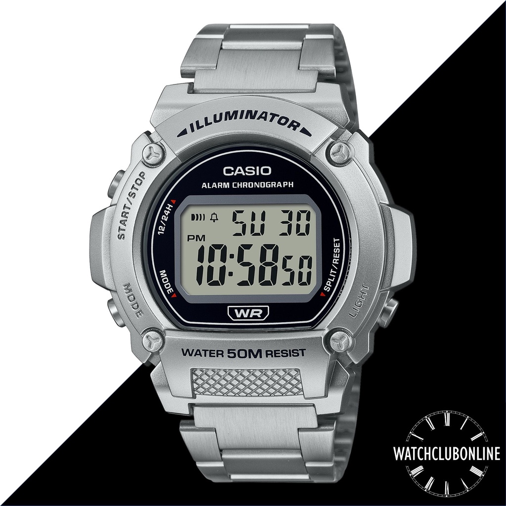 [WatchClubOnline] W-219HD-1A Casio General Digital Youth Men Casual ...