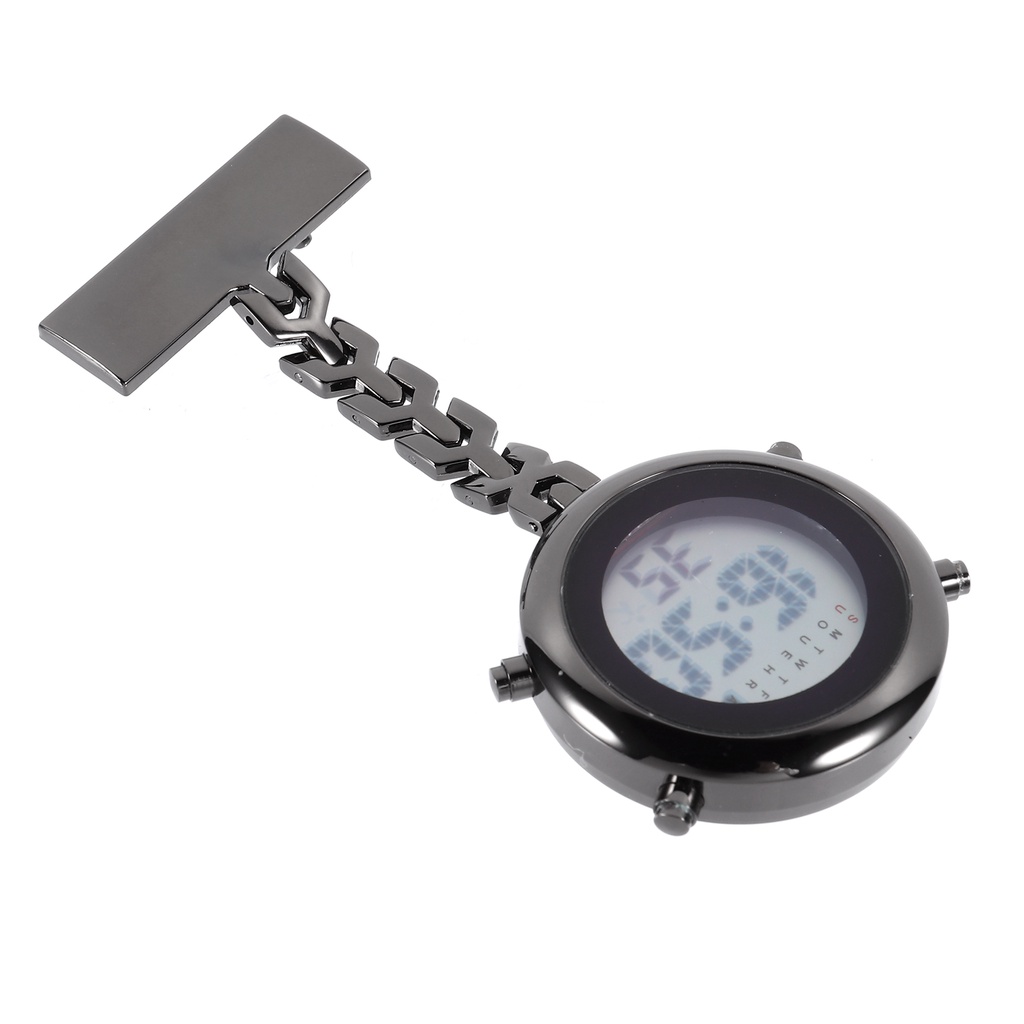 Mens Chronograph Watch Watches Digital Kids Nurse Table Lapel Clip ...