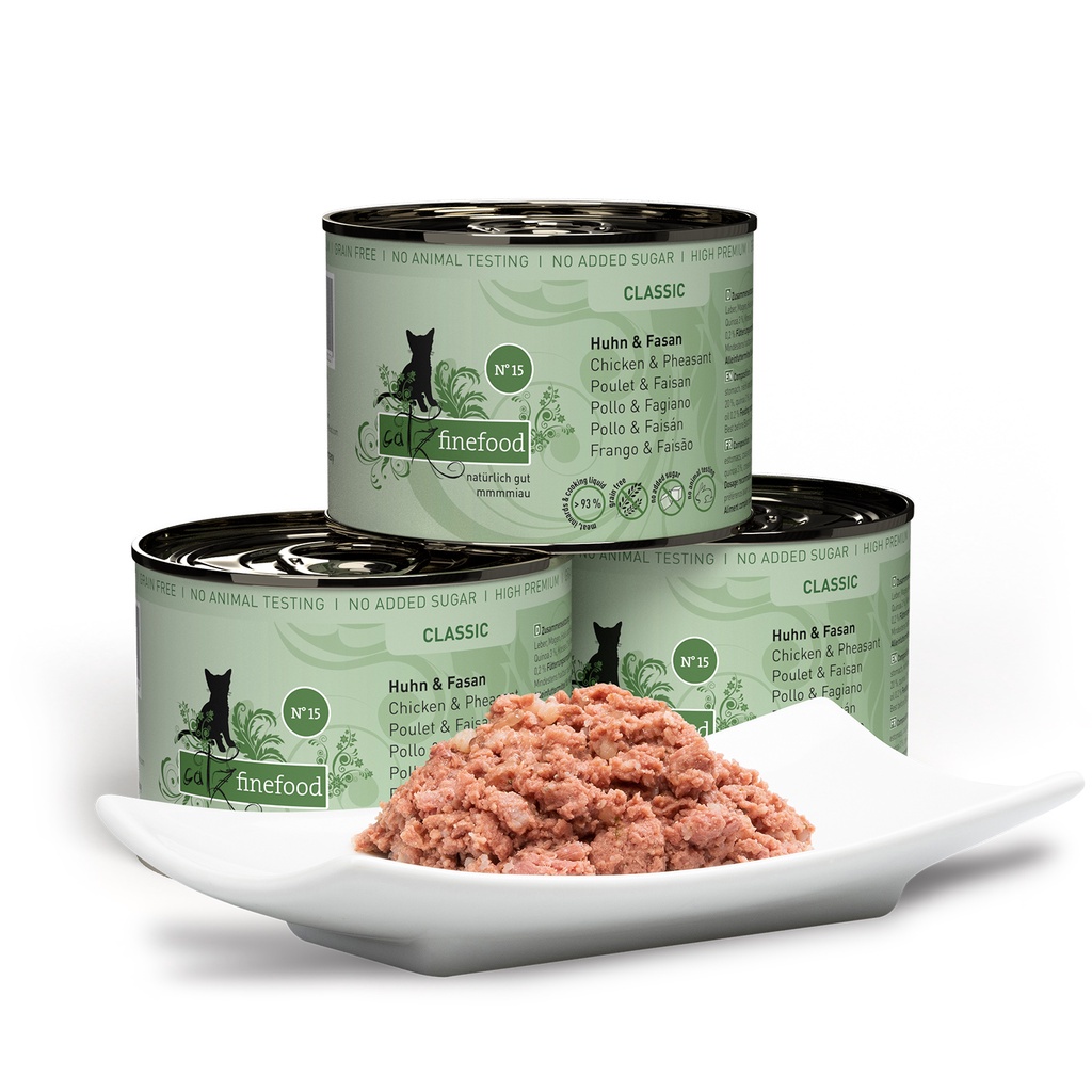 Catz Finefood 6 x classic N° 15 - Chicken & Pheasant Catzfinefood 200g ...