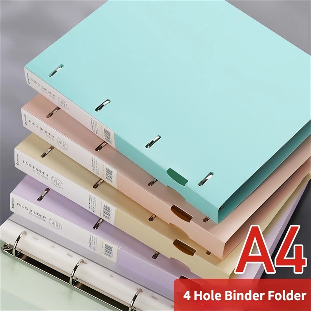 A4 File Storage/File Folder 4 Hole Binder Folders Morandi Color ...