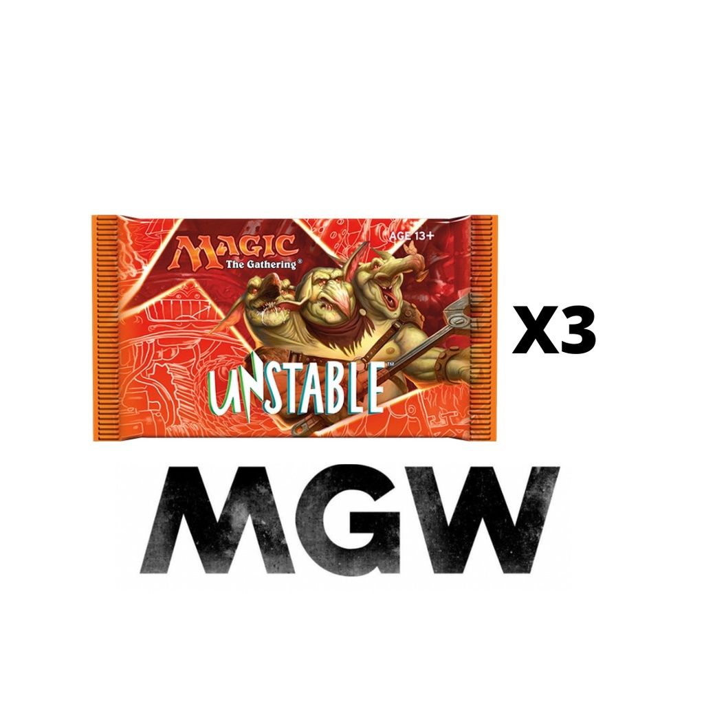 Magic The Gathering MTG - Unstable English Booster Pack Lot of 3 ...