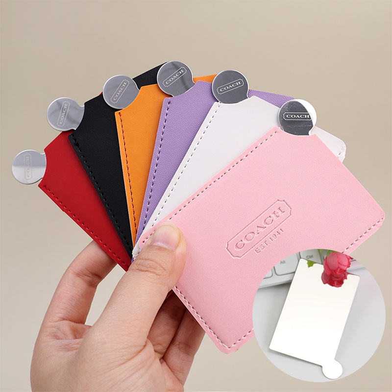 6 Colors Classic Card Drawing Stainless Steel Makeup Mirror/ Liquid ...