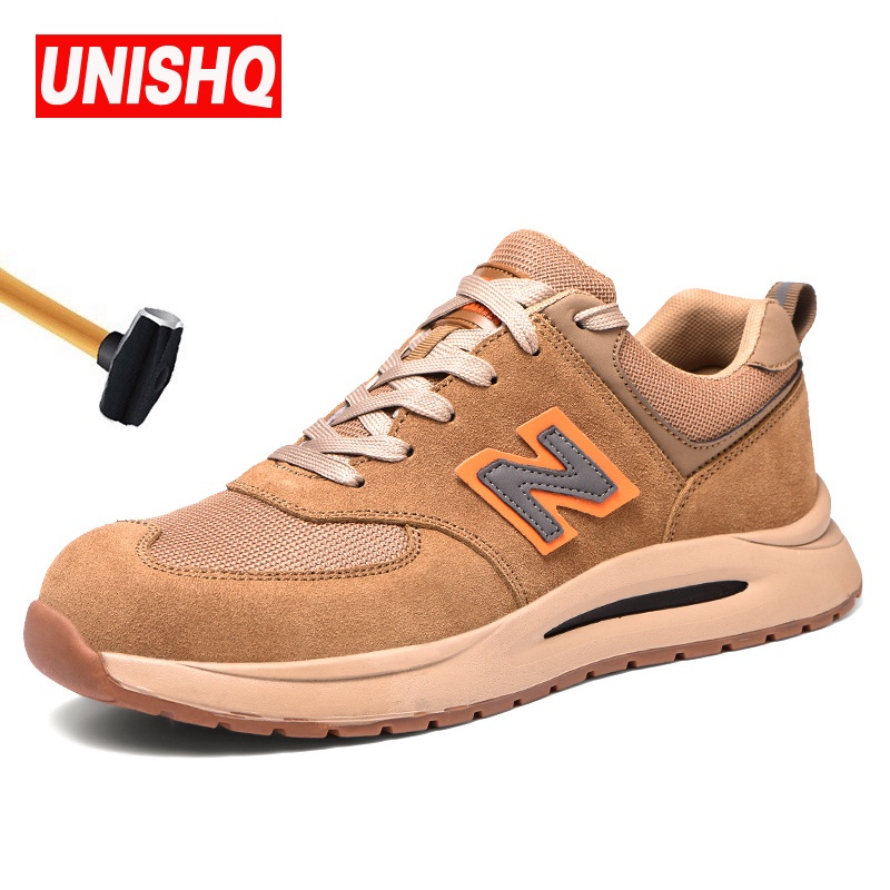 Men Safety Shoes Composite Toe Work Lightweight Work Shoes | Shopee ...