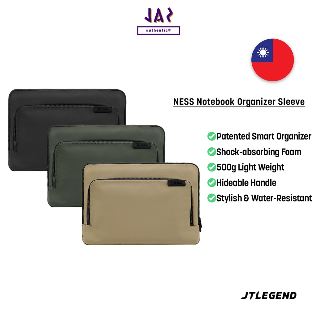 JTLEGEND 14" NESS Notebook Organizer Sleeve, Lightweight Water-Resistant MacBook Pro 14" Laptop ...