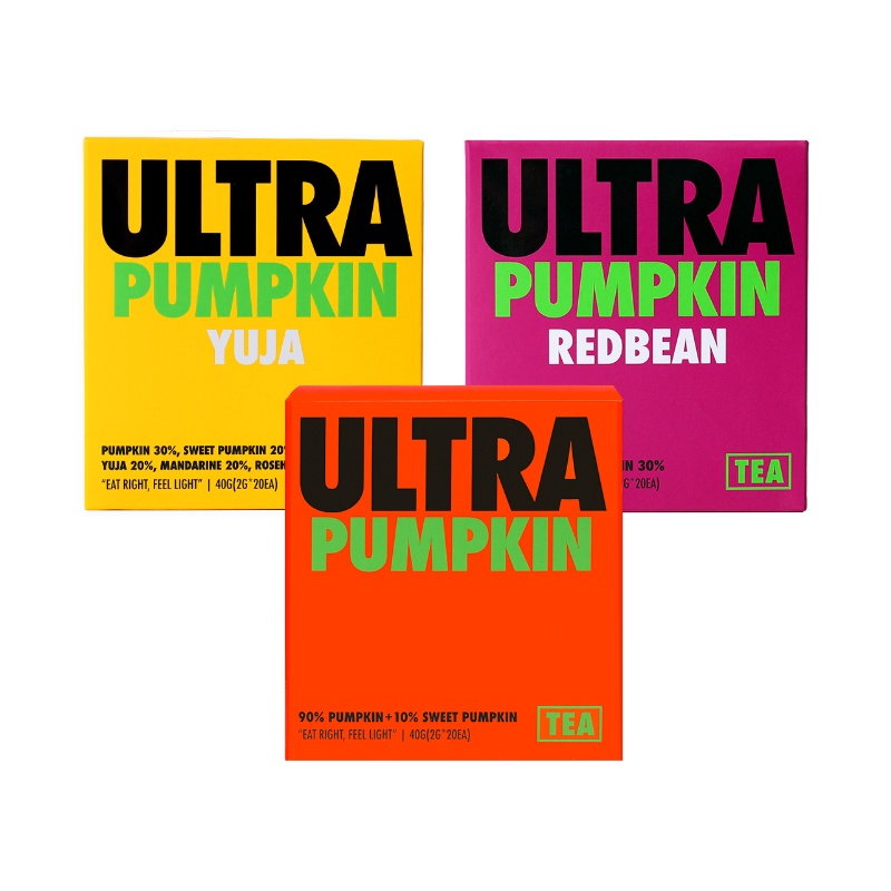 ULTRAEATS Ultra Pumpkin Tea 40g 3 types / Pumpkin / Yuja / Redbean ...