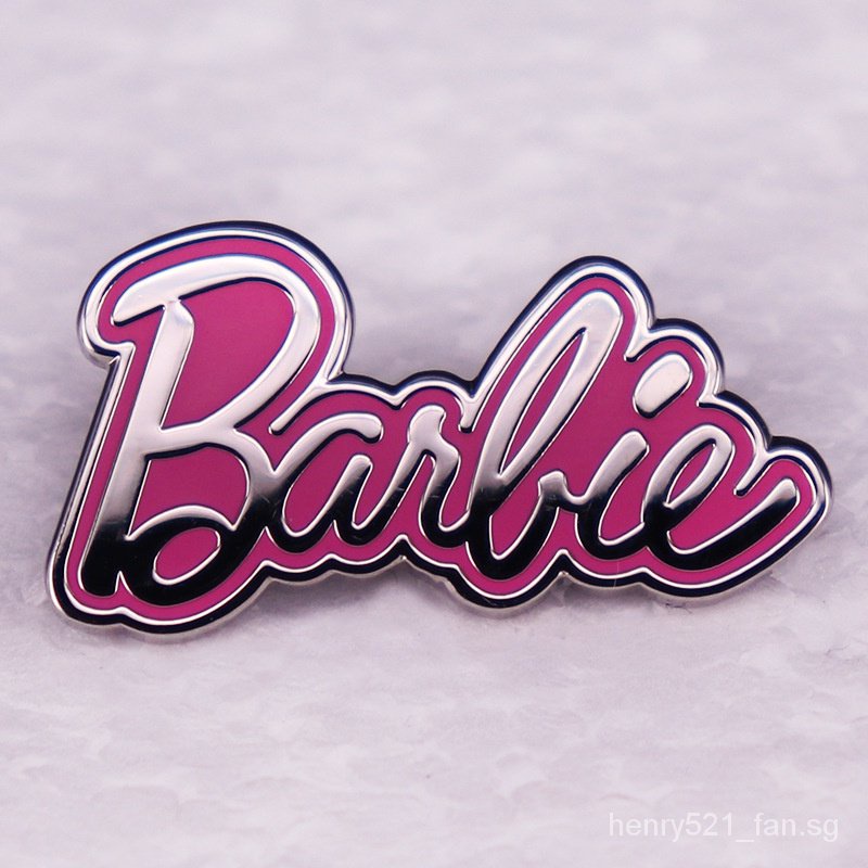 Barbie metal brooch Barbie badge Barbie bag accessories clothing ...