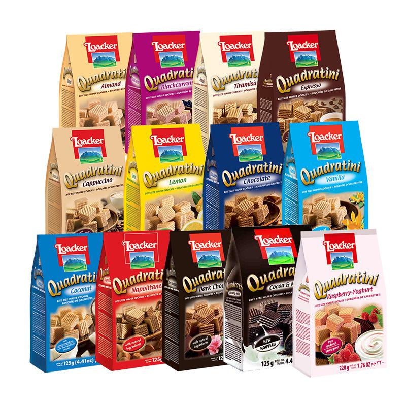 Italy Loacker Wafer Biscuit Siberian Hazelnut Lemon Vanilla Coconut ...