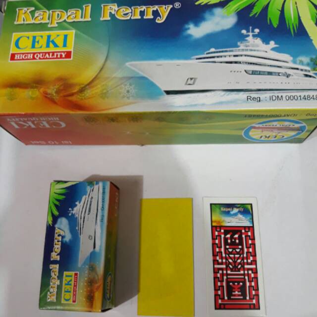 New 1 set Kad Ceki Kapal FERRY Boat Ceki Card / Yellow Card | Shopee ...