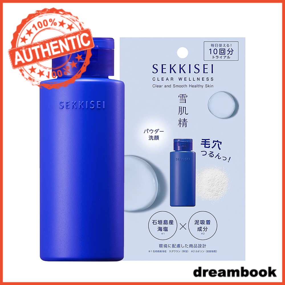 Kose Sekkisei Clear Wellness Powder Face Wash D T (50g) / 10 Day Trial ...