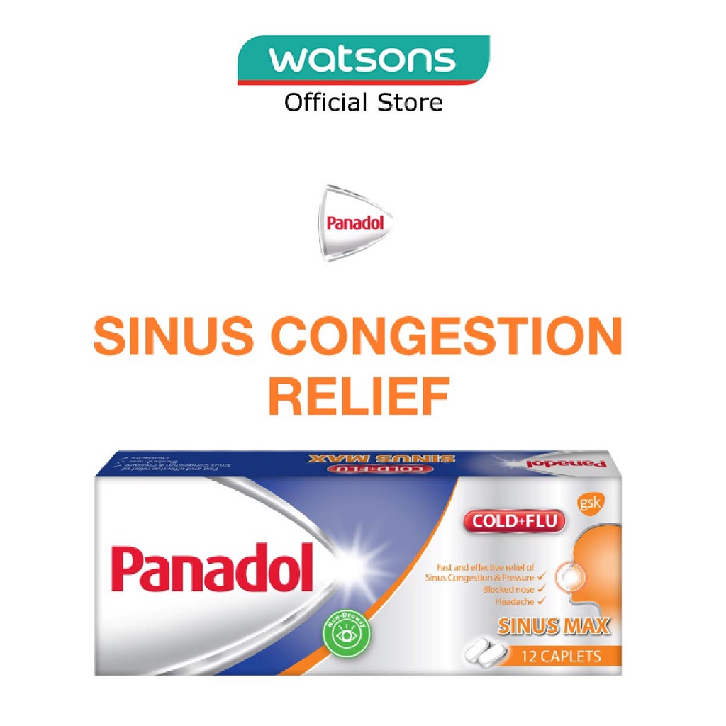 PANADOL Sinus Max Caplet (Relieve Blocked Nose + Headache) 12s | Shopee ...