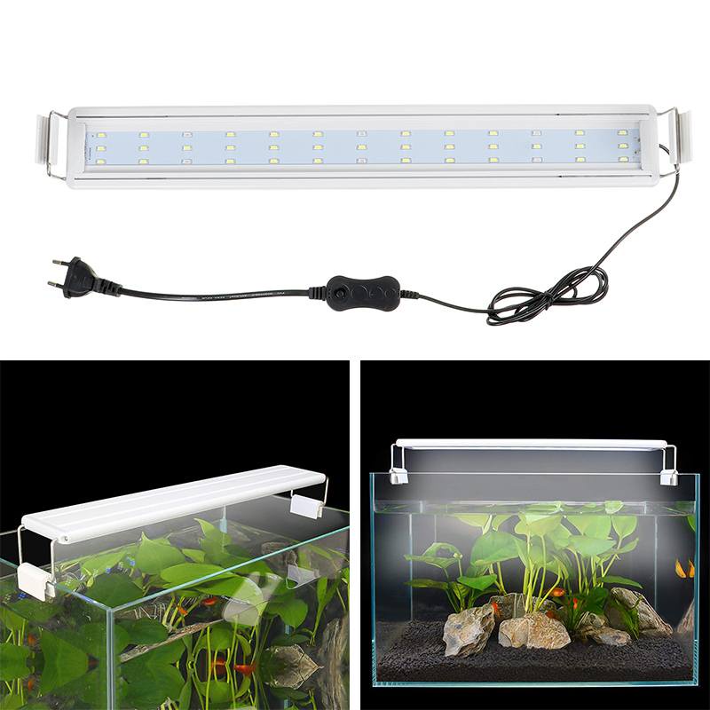 Super Slim Aquarium LED Lighting Aquatic Plant Light Extensible ...